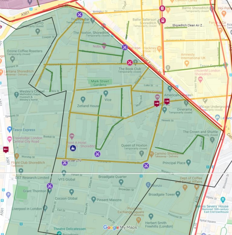 The Vision Map - Hackney Cycling Campaign